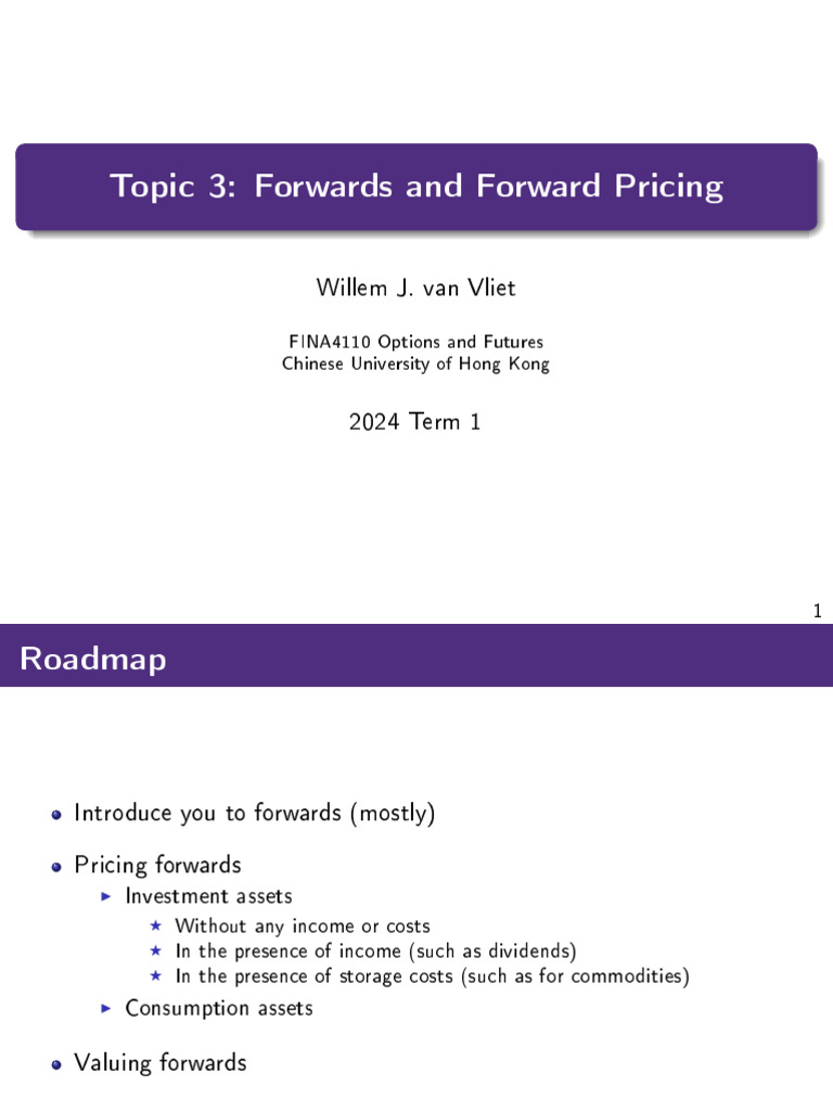 Forwards and Forward Pricing Explained | PDF | Derivative (Finance ...