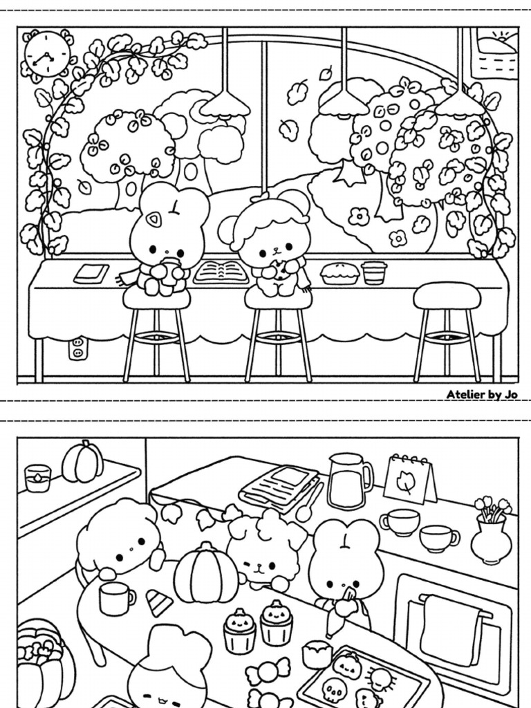 Atelier by Jo - Autumn Coloring Pages SET 1 | PDF