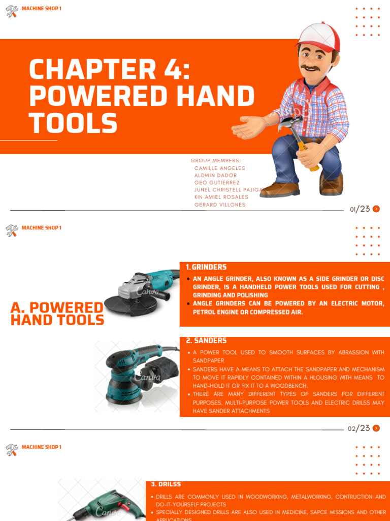 Chapter 4 Powered Hand Tools | PDF | Drill | Manufactured Goods
