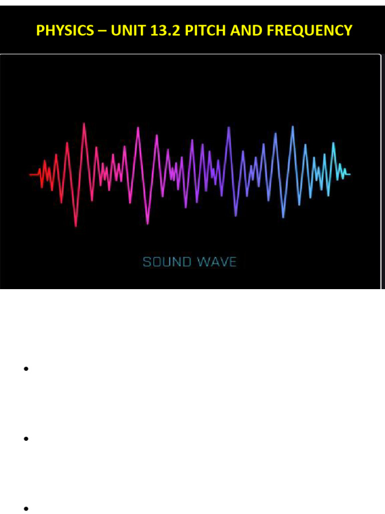 Understanding Pitch and Frequency | PDF | Pitch (Music) | Sound