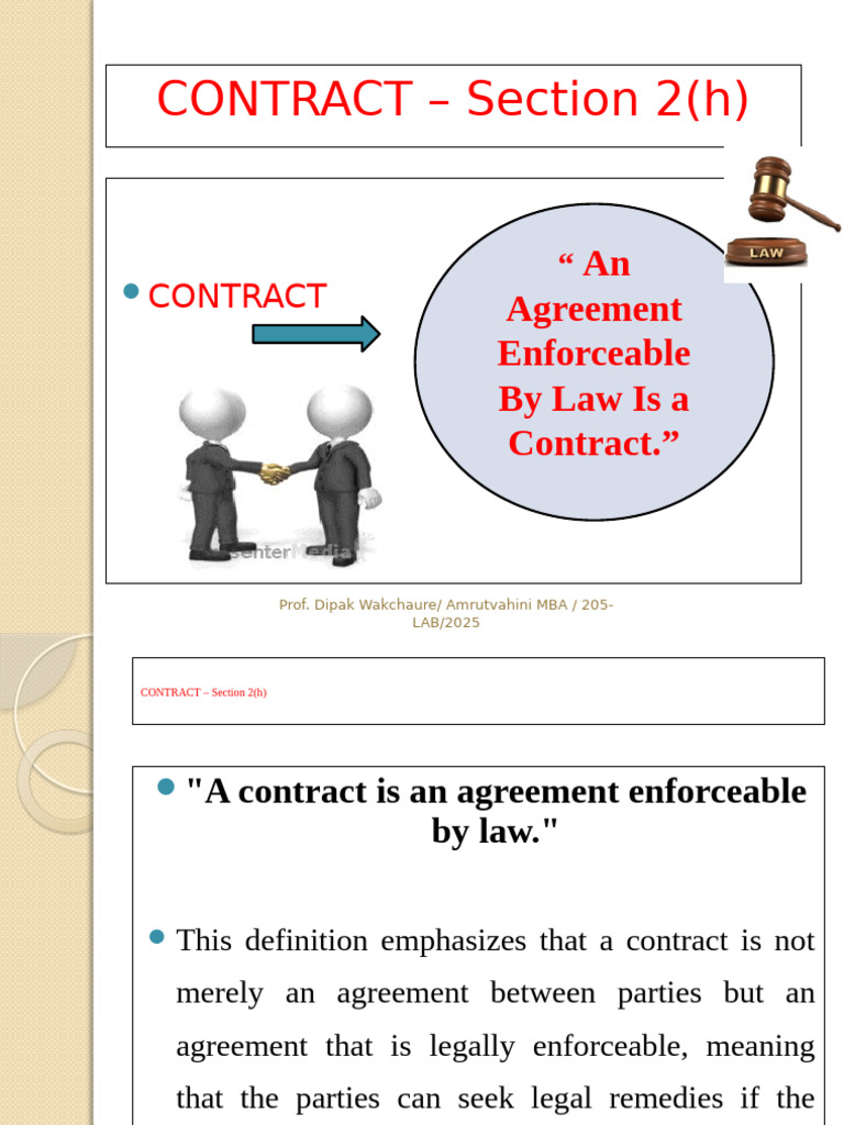 1.-Valid Contract & Essential Elements of a Valid Contract | PDF | Consideration | Contract Law