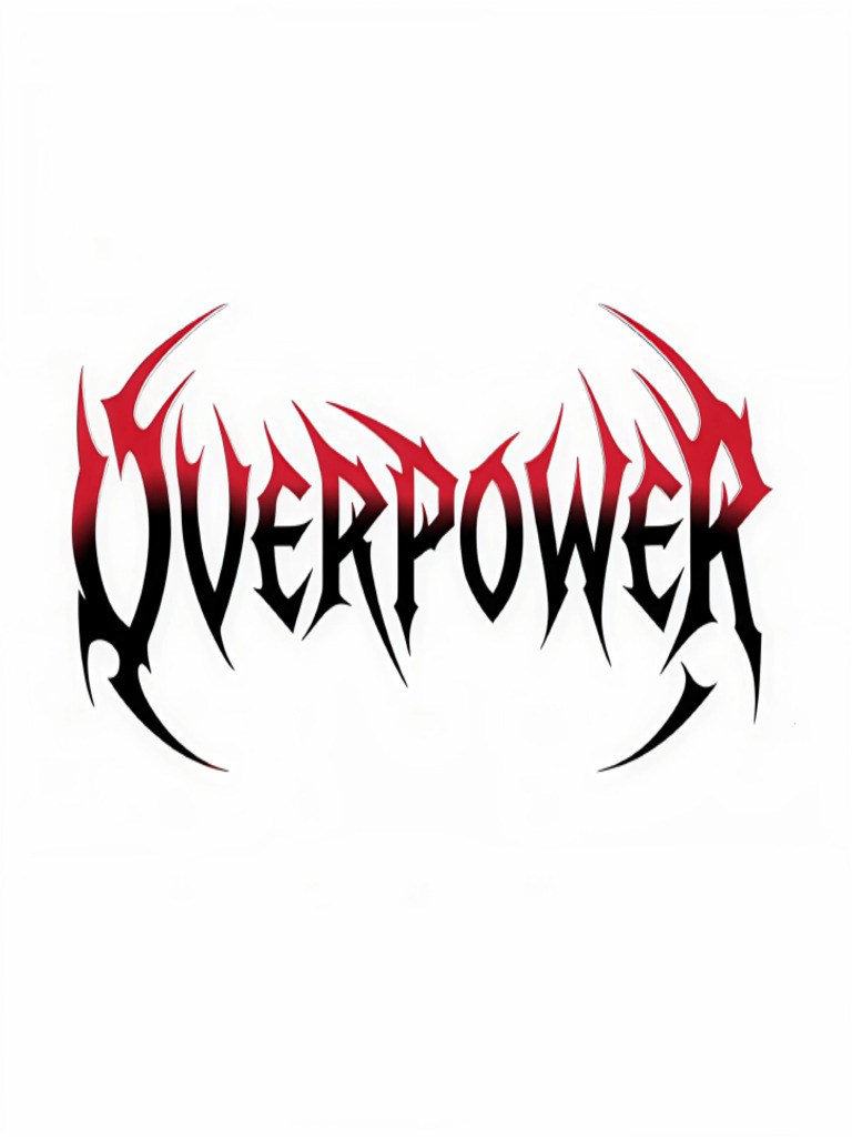 Over Power Black and Red (Font) V2 | PDF