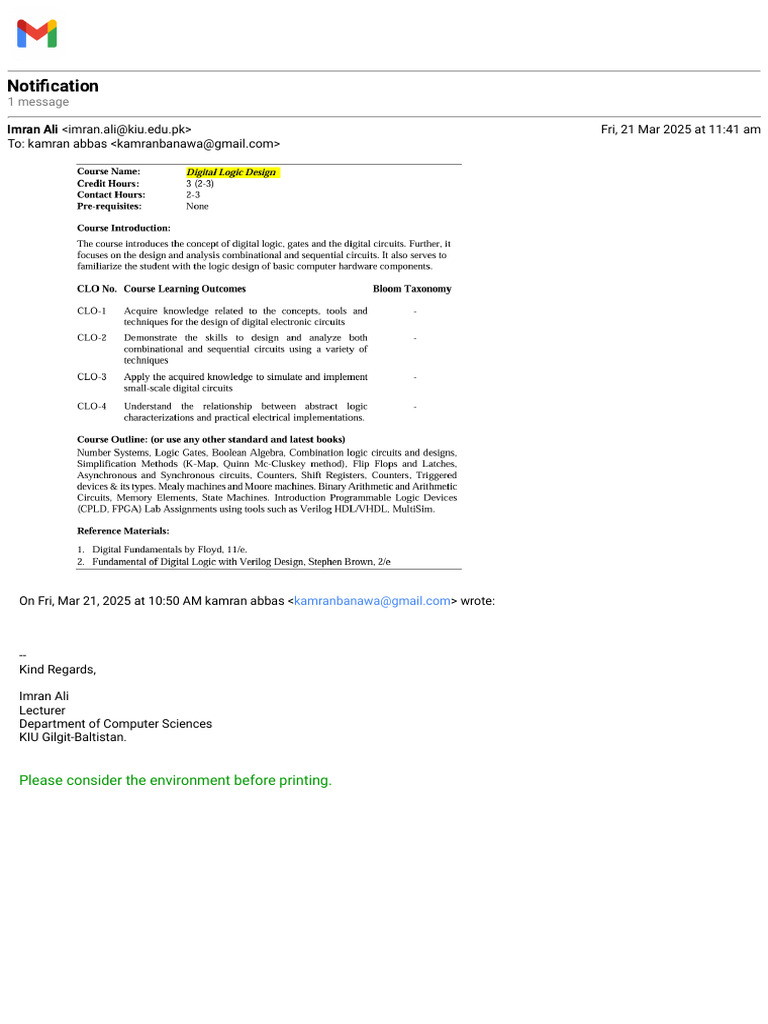 Gmail - Notification | PDF