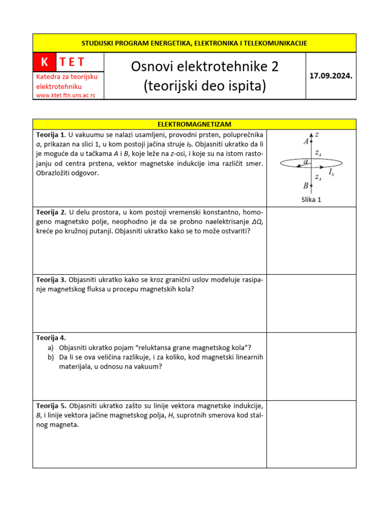 07 E1 Oet 2 17.09.2024 Teorija | PDF