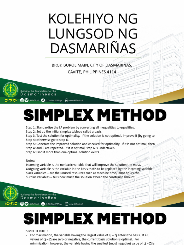 Simplex Method | PDF