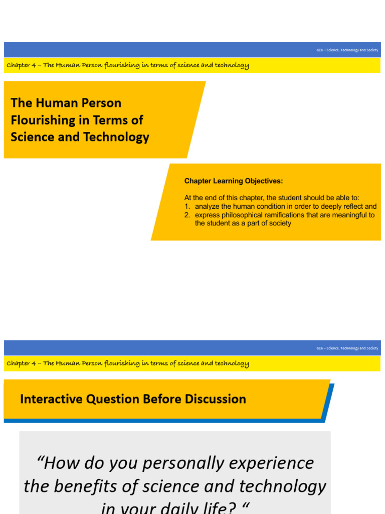 Chapter 4 The Human Person Flourishing in Terms of Science and ...