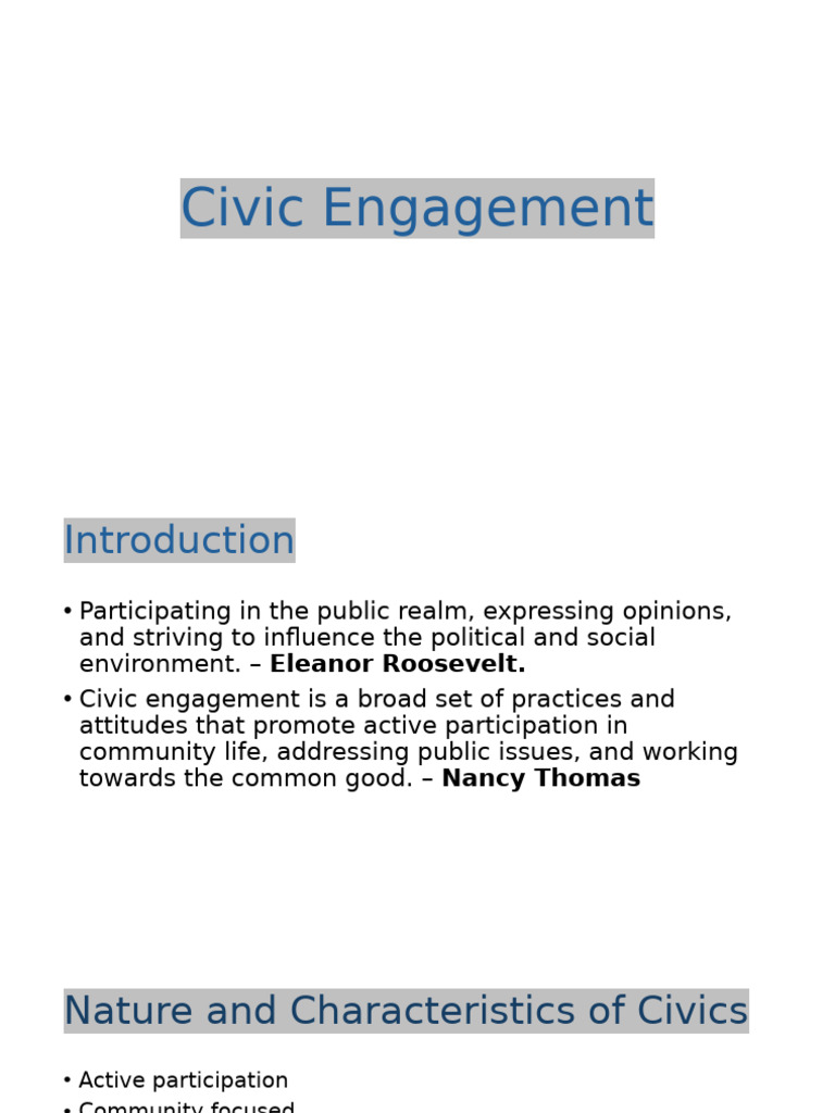 Introduction To Citizenship | PDF | Civic Engagement | Social Psychology