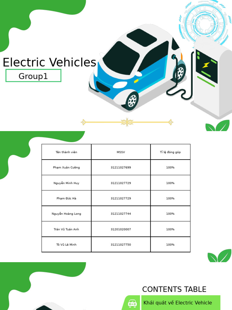 Nhóm 1-Electric Vehicle | PDF