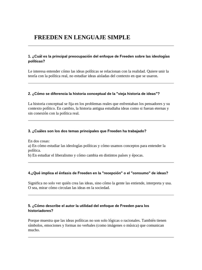 Enfoques de Freeden y Lippmann en Ideologías | PDF | Ideologías ...