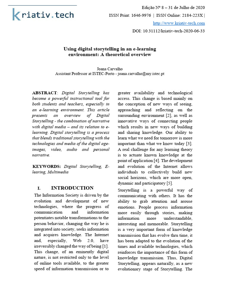Microsoft Word - Joana_Carvalho_Using_digital_storytelling_in_e_learning_a_theoretical.docx ...