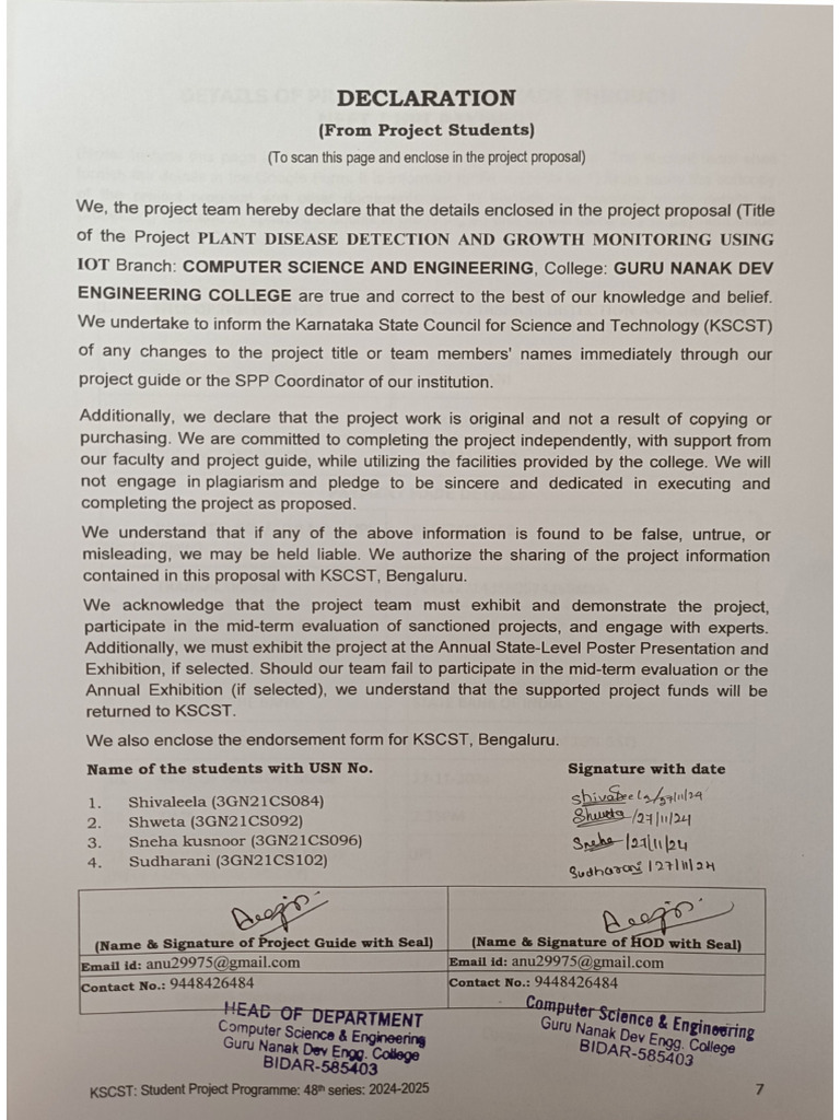 02 Title of The Project Declaration Endorsement PDF | PDF