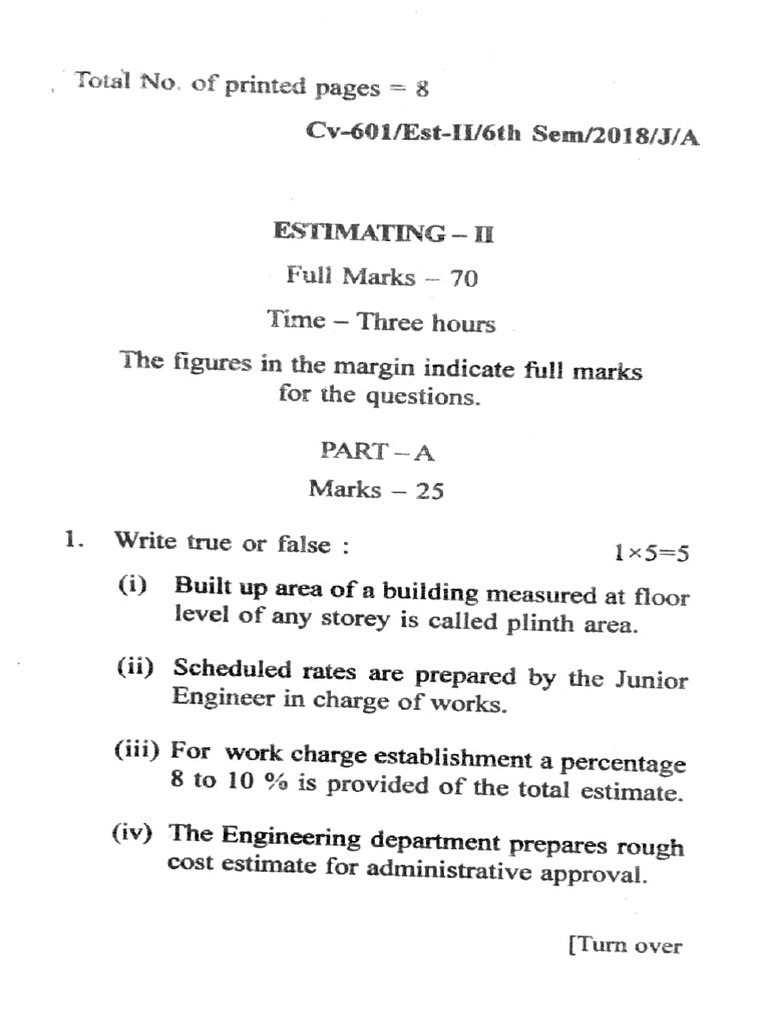 Estimating-2 2018 | PDF
