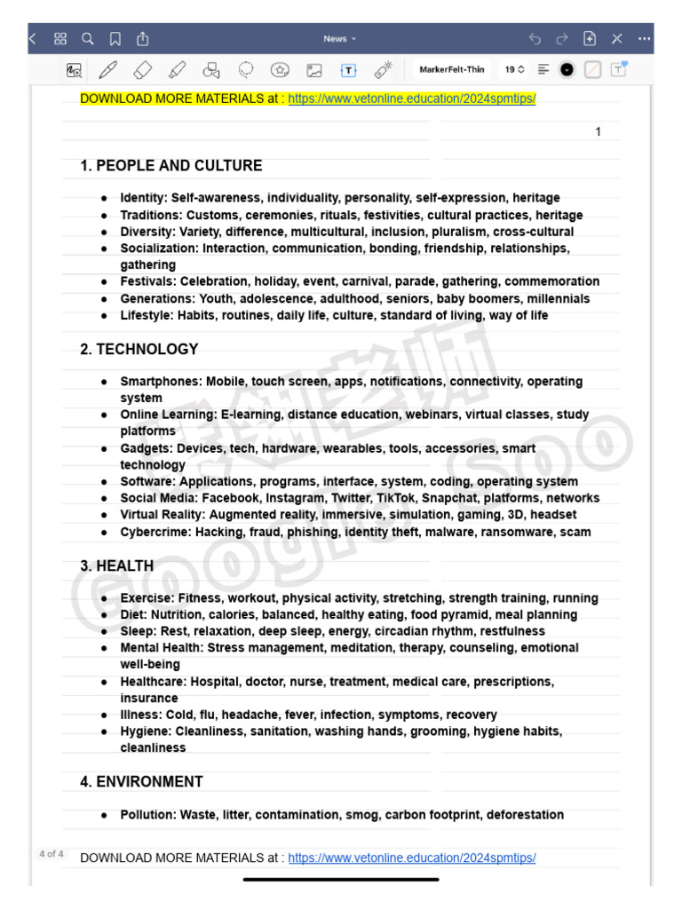 Regional Themes Vocabulary Guide | PDF | Climate Change | Sustainable ...