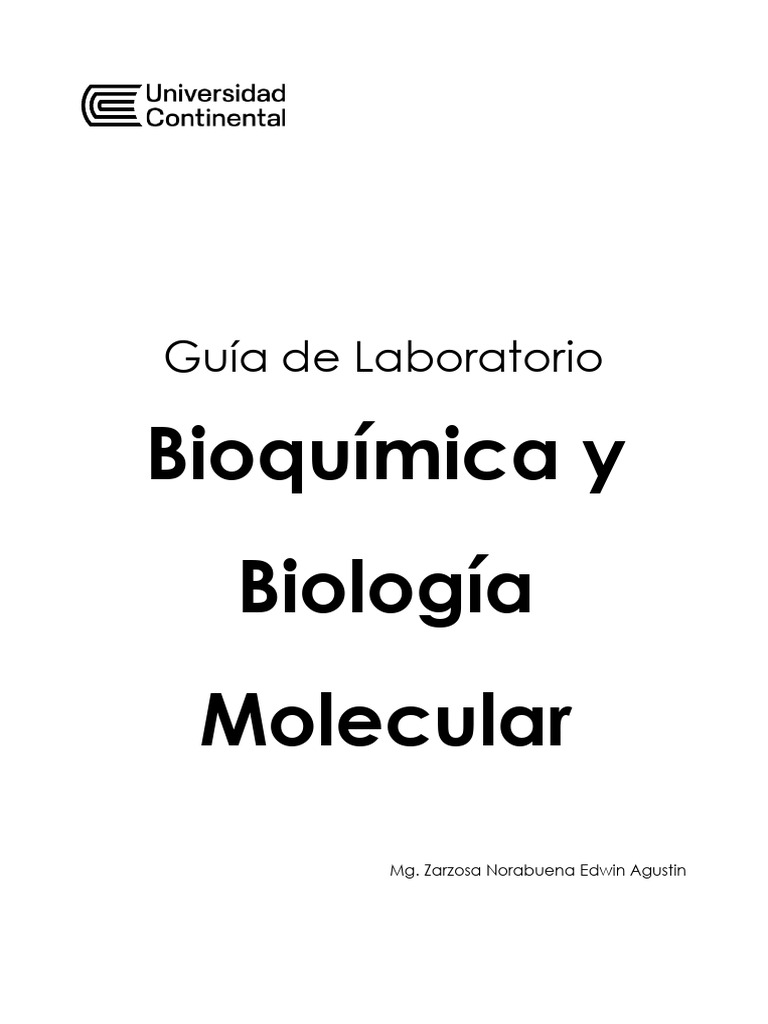 2. GuiaLab_ Bioquímica y Biología Molecular (1) Lu (1) | PDF | Bilis | Sustrato (Química)