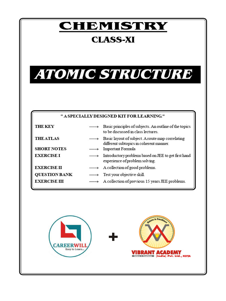 Atomic Structure - Class Notes | PDF | Atomic Orbital | Emission Spectrum