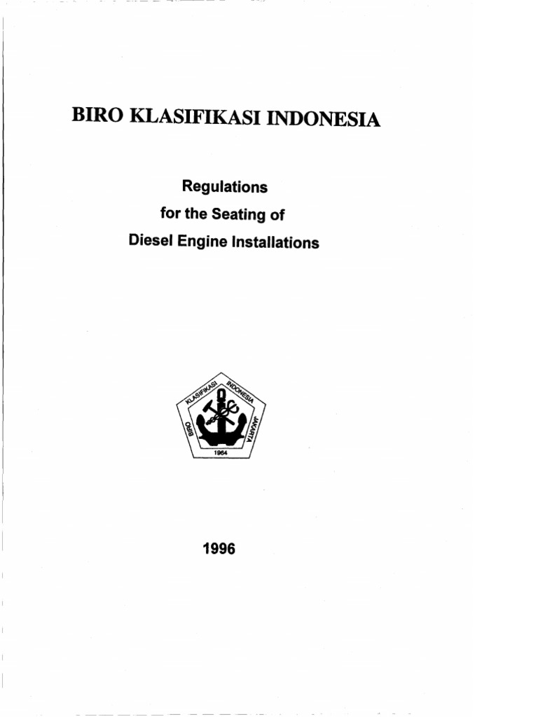 Pt.1 Vol U Seating Diesel Engine Installation | PDF