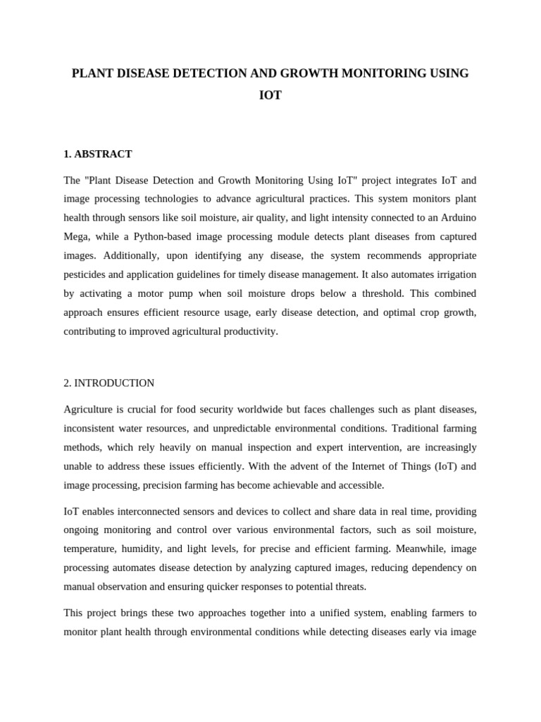 2K25 - Sys - Plant Disease Detection and Growth Monitoring Using Iot ...