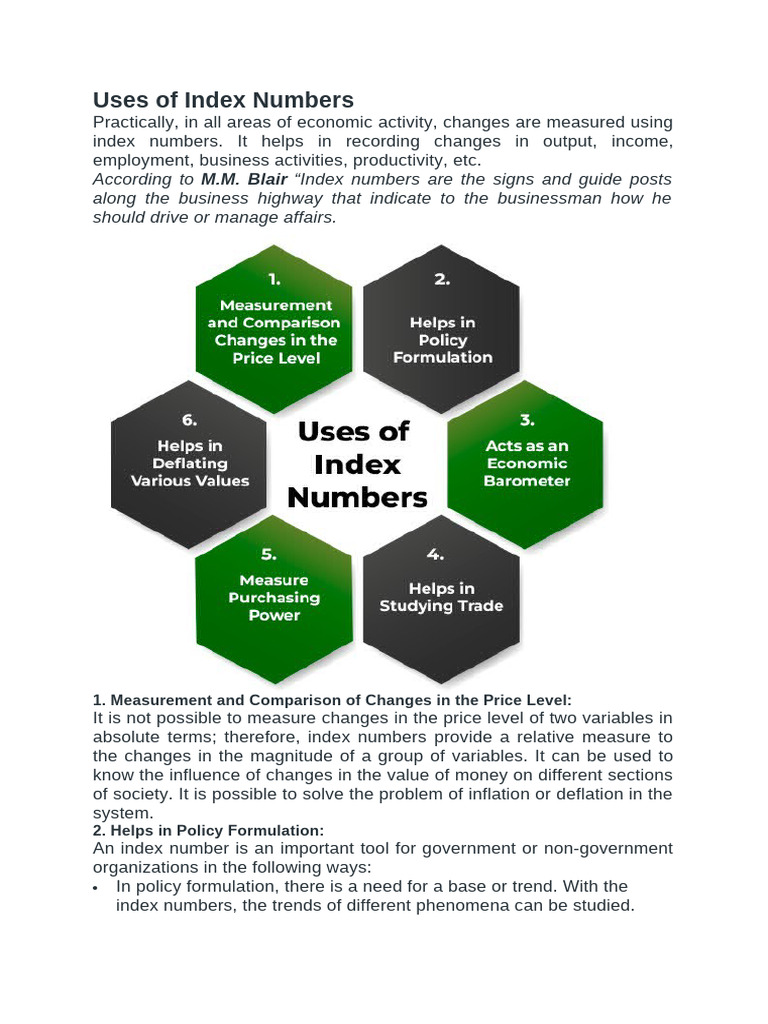 Advantages of Index numbers | PDF | Purchasing Power Parity | Index ...