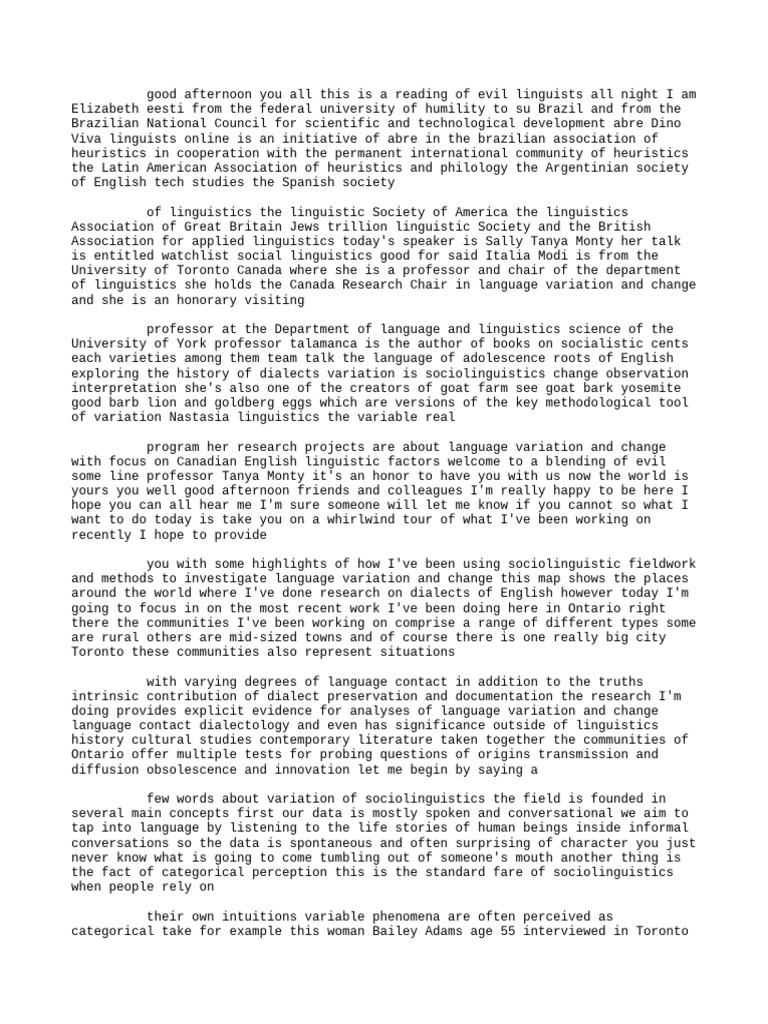 NoteGPT - Sali A. Tagliamonte | PDF | Sociolinguistics | English Language