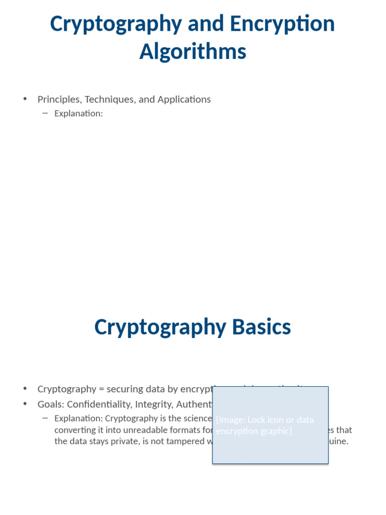 Cryptography Presentation Final | PDF | Key (Cryptography) | Encryption