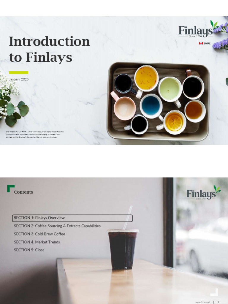 Finlays Coffee Intro-2025 | PDF | Coffee | Drink