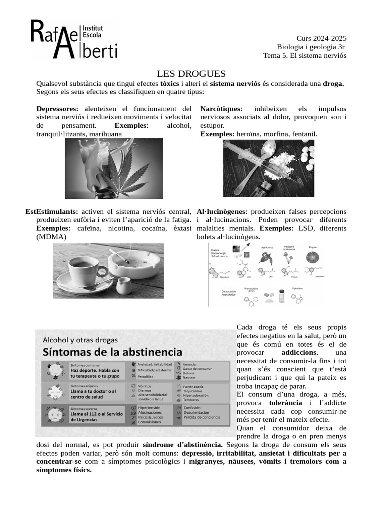Les Drogues - Teoria | PDF