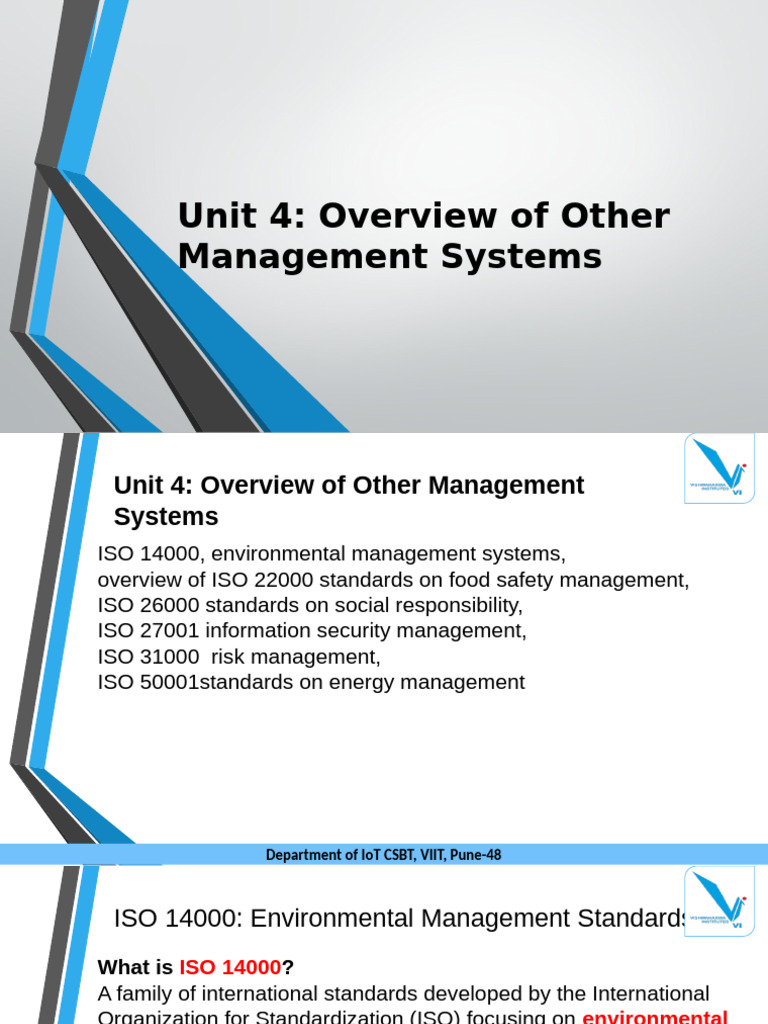 Unit 4 Overview of Other Management Systems | PDF | Risk Management | Computer Security