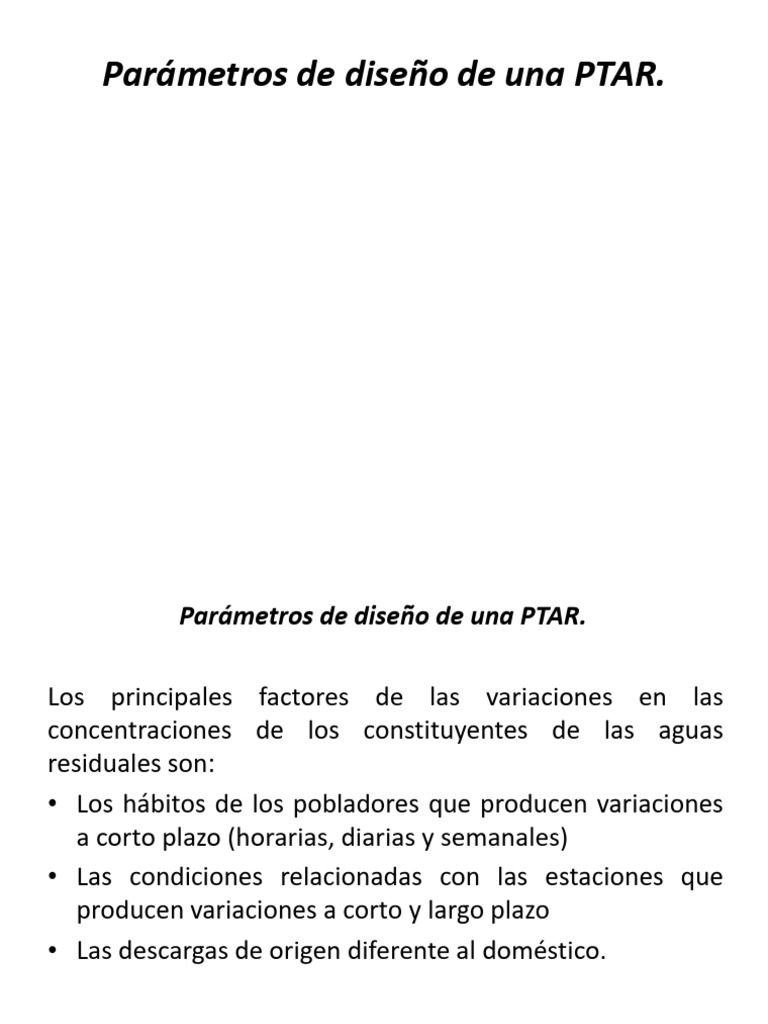 Seccion 2 B Tratamiento de Aguas Junio 2024 Pretratam 1 Param Diseño y Cribas | PDF ...