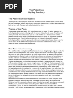 Pedestrian Short Story | PDF | Ray Bradbury