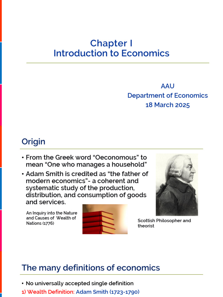 Chapter I Basics of Economics | PDF | Economics | Economies