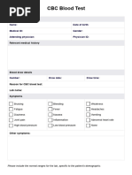 CBC Report Format | PDF