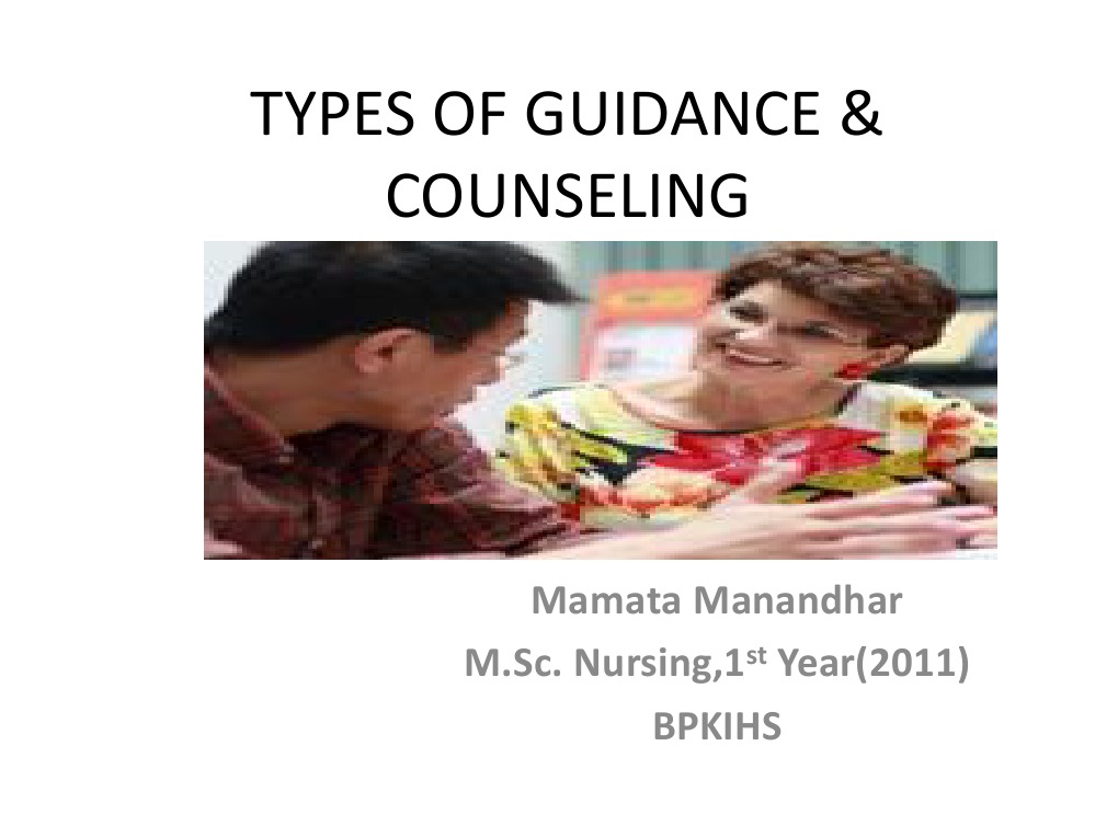 Edu On Types of Guidance | PDF | Vocational Education | Curriculum