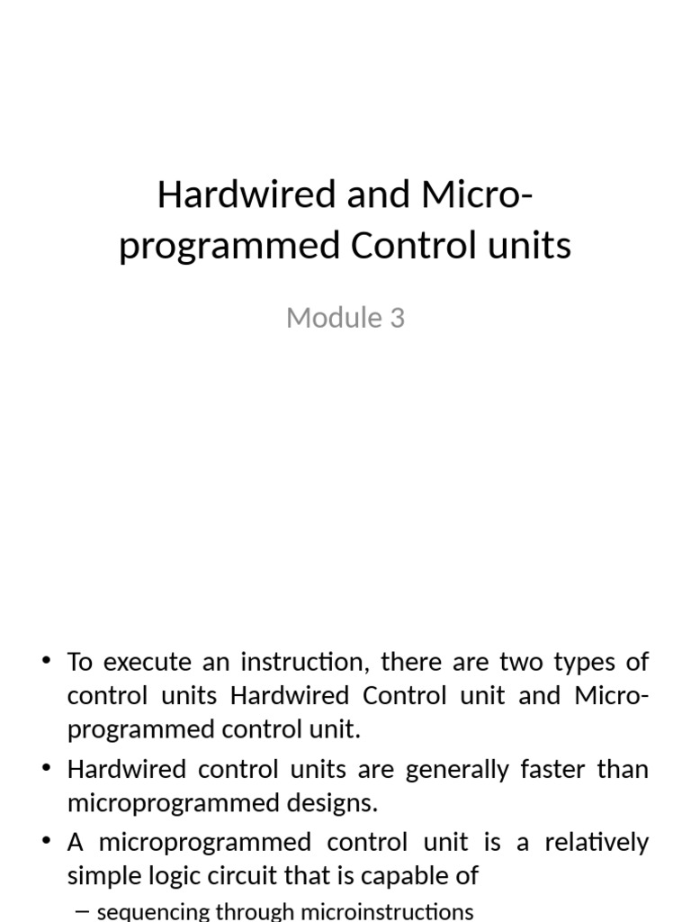 12-ALU - Data Path and Control Unit - Hardwired Control Unit and Micro Programmed Control Uni ...