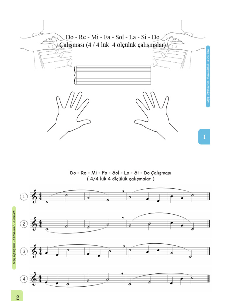 003 Do - Re - Mi - Fa - Sol - La - Si - Do Çalışması - 125042 | PDF