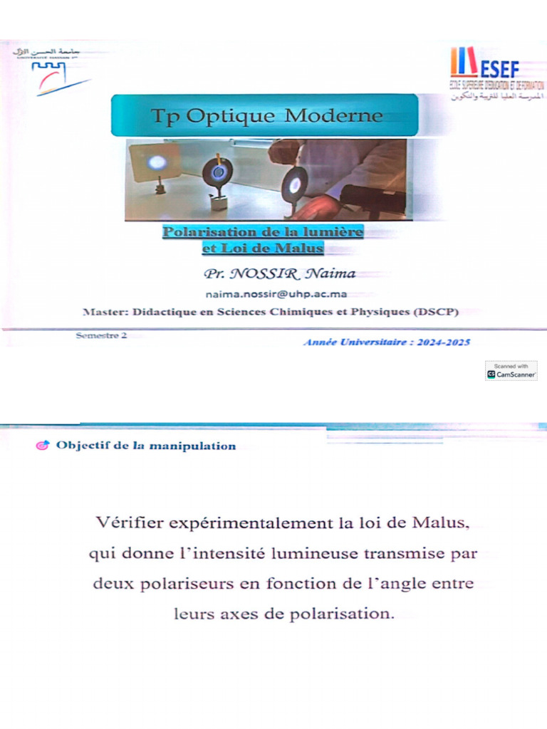 TP D'optique | PDF