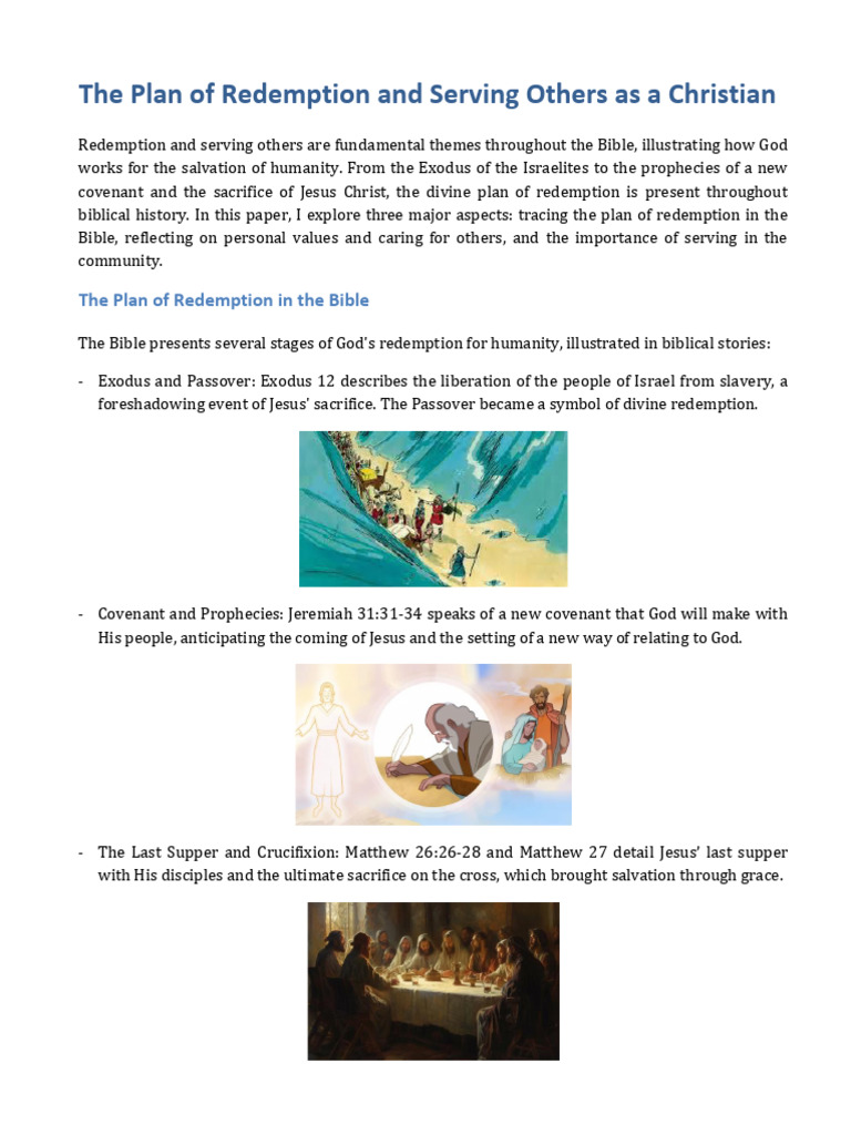 Stages of God's Redemption Explained | PDF | Salvation | Jesus