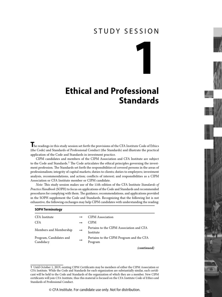 2021 Cipm l1 Study Sessions | PDF | Risk | Benchmarking