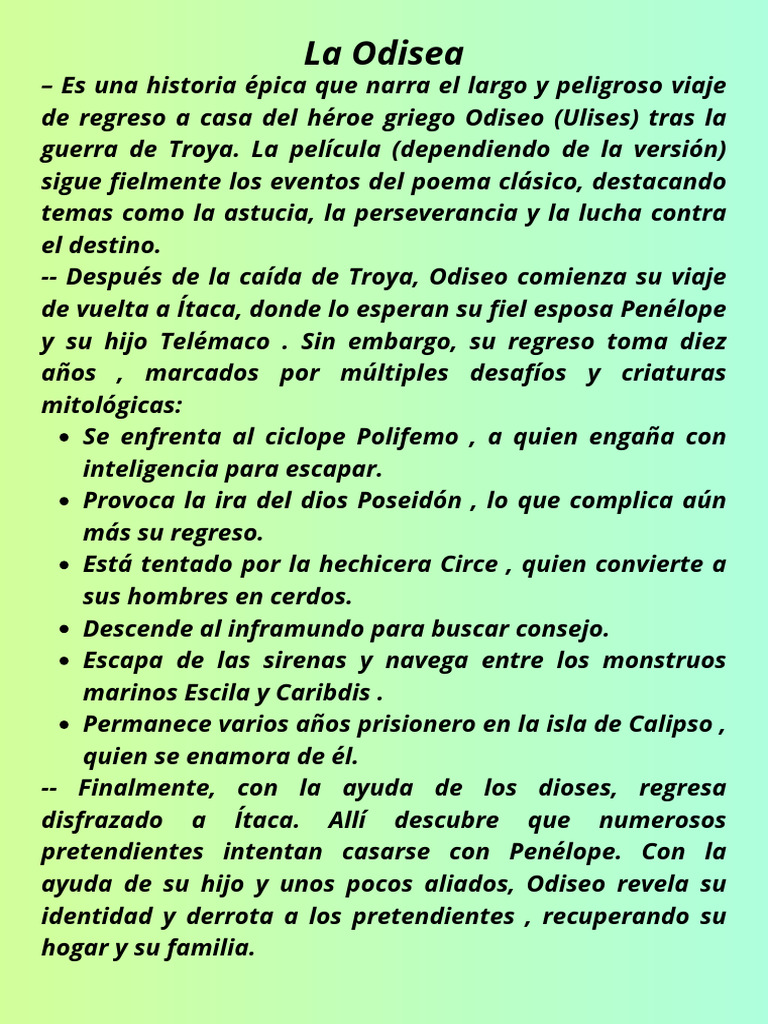 La Odisea | PDF