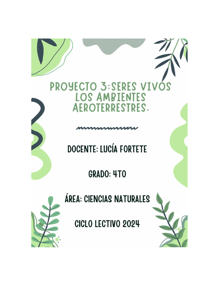 Secuencia 3 - CN | PDF | Entorno natural