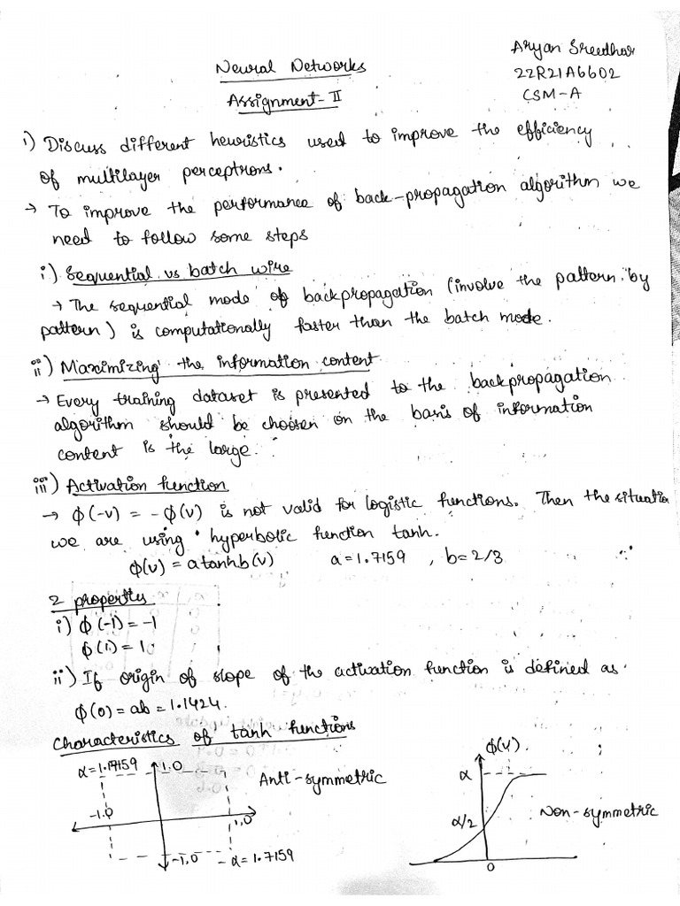 NN Assignment 2 | PDF