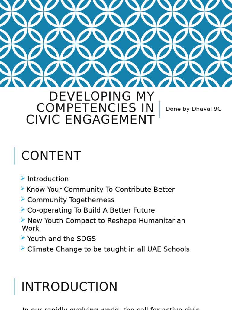 Developing My Competencies in Civic Engagement | PDF | United Arab ...