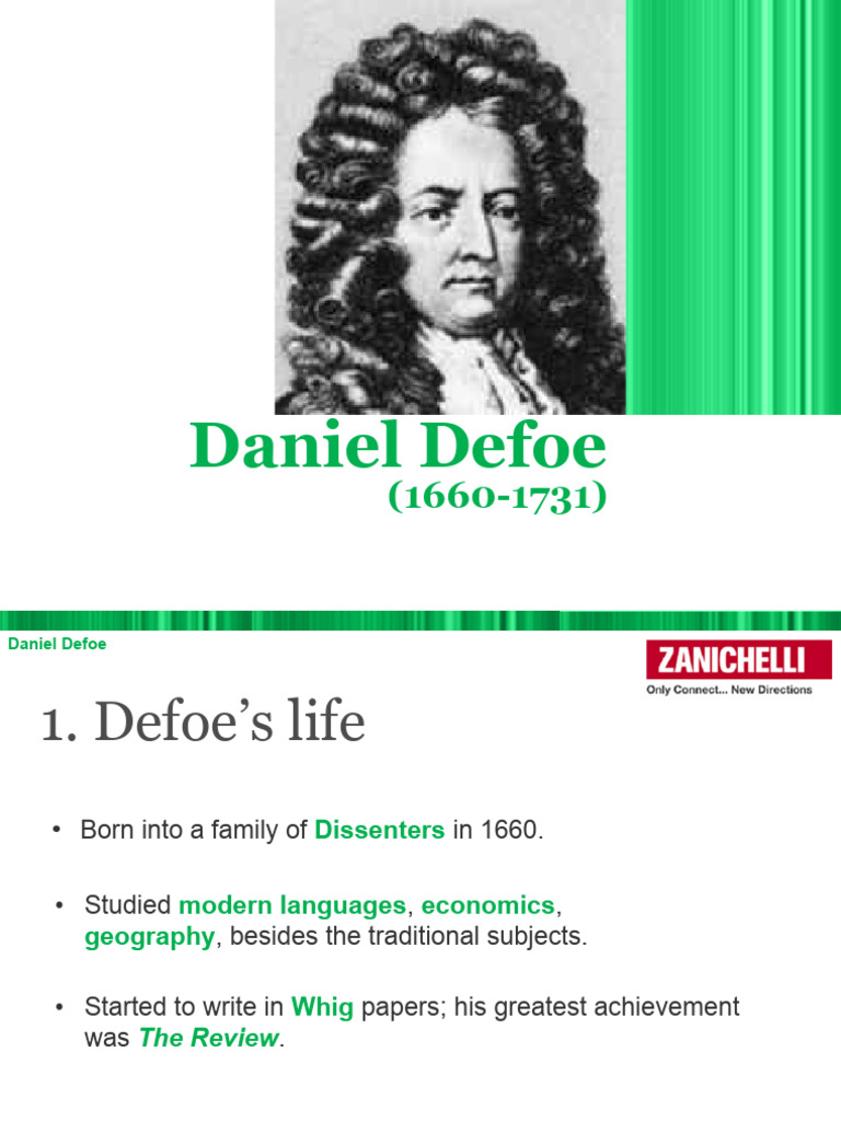 Overview of Daniel Defoe's Life and Works | PDF | Daniel Defoe ...