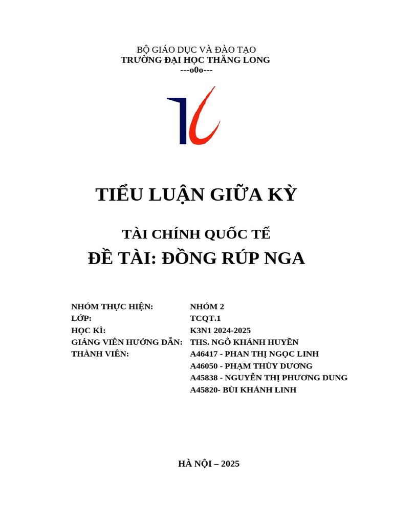 TCQT.1 - Nhóm2 - Rub Nga | PDF