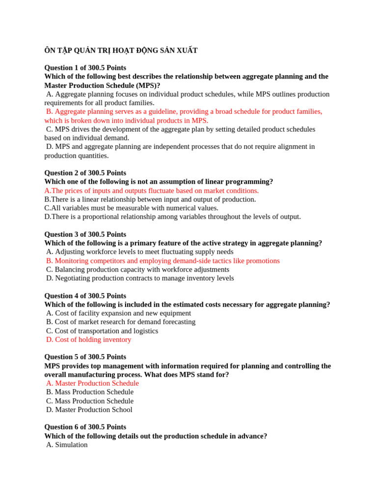 QUẢN TRỊ HĐ SX__final (1) | PDF | Inventory | Average Cost