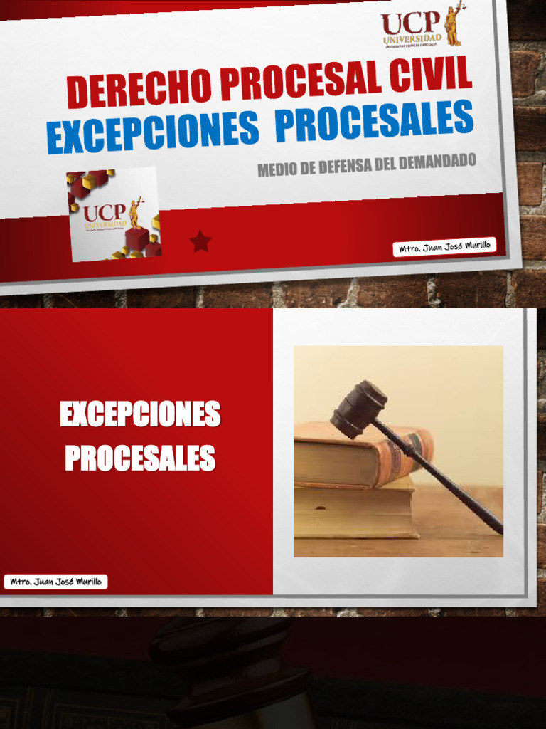 6 Derecho Procesal i - Excepciones Procesales | PDF | Pagos | Demanda ...