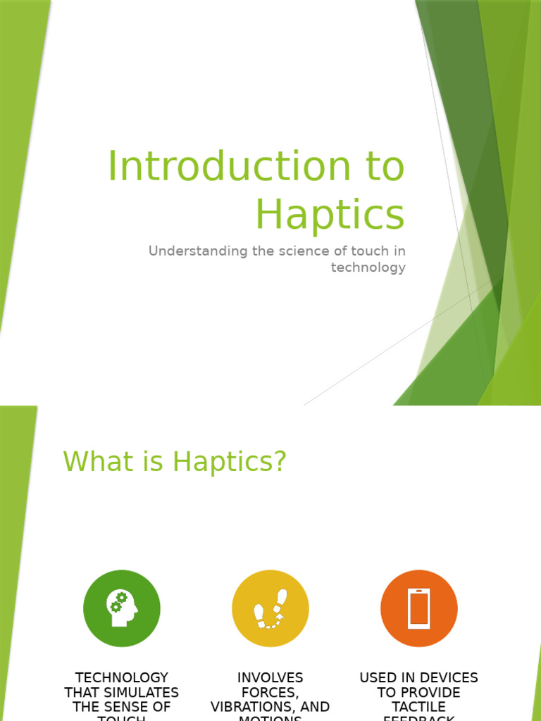 Haptics Presentation KT | PDF