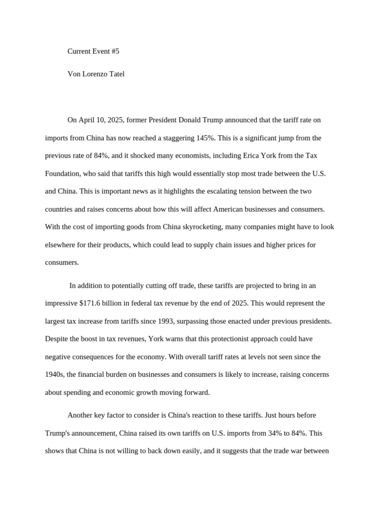 Current Event 5 | PDF