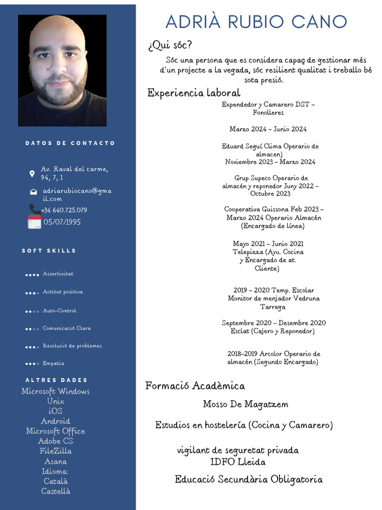 Curriculum Vitae (Adri n) PDF. (1) | PDF