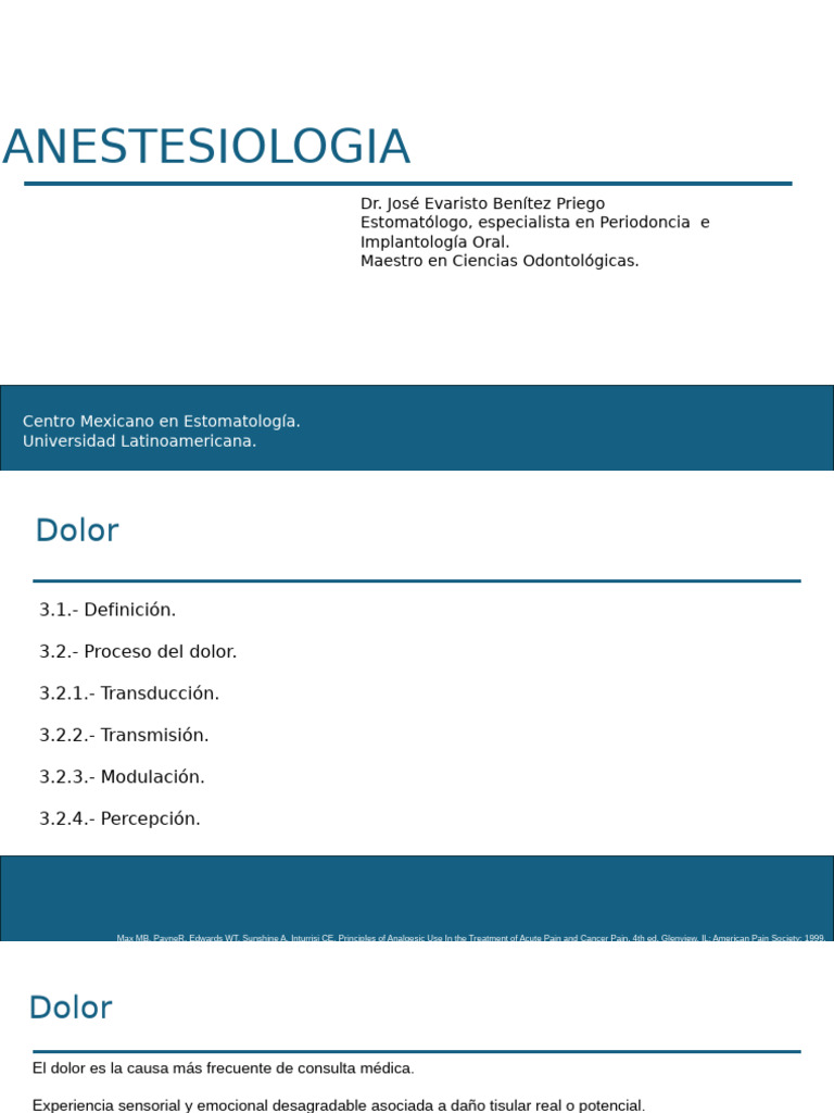 Dolor | PDF | Dolor | Especialidades Medicas