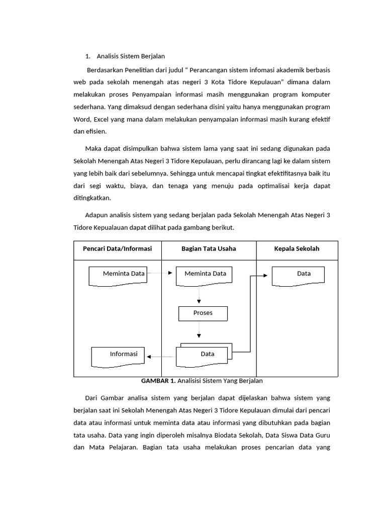 Analisis Sistem Berjalan | PDF